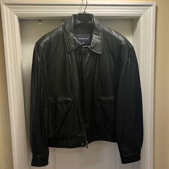 London Fog | Jackets & Coats | Mens Vintage London Fog Black Leather ...